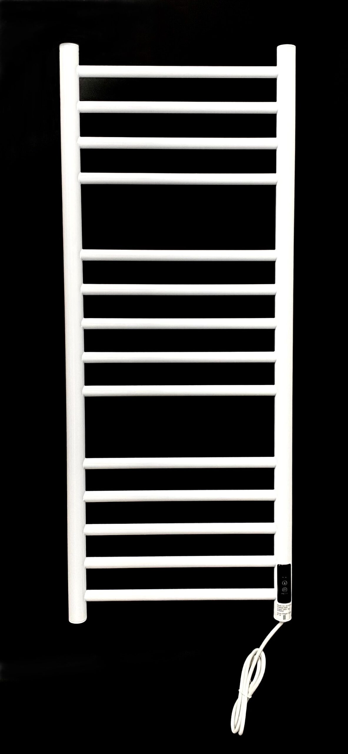 Larne White Dry Electric Stainless Steel Towel Rails 1000mm H - Heat ...