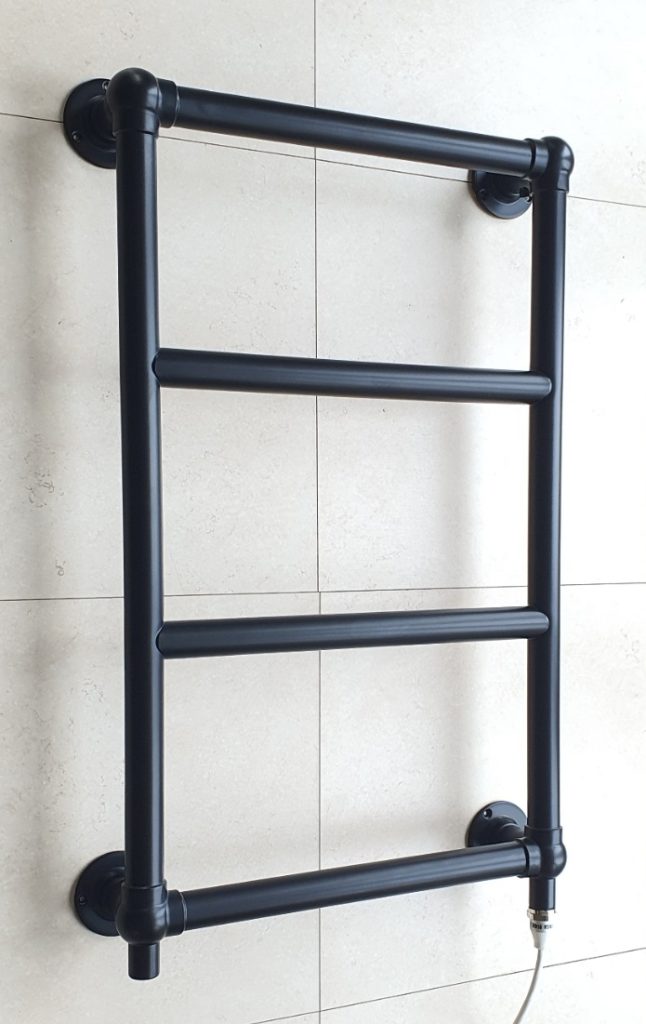 Electric Black Towel Rails - Heat & Things