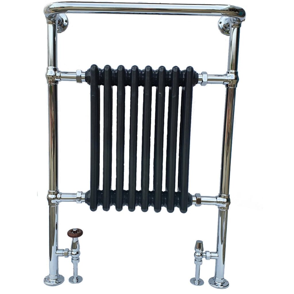 Windsor Traditional Black Column Towel Radiator – Heat & Things